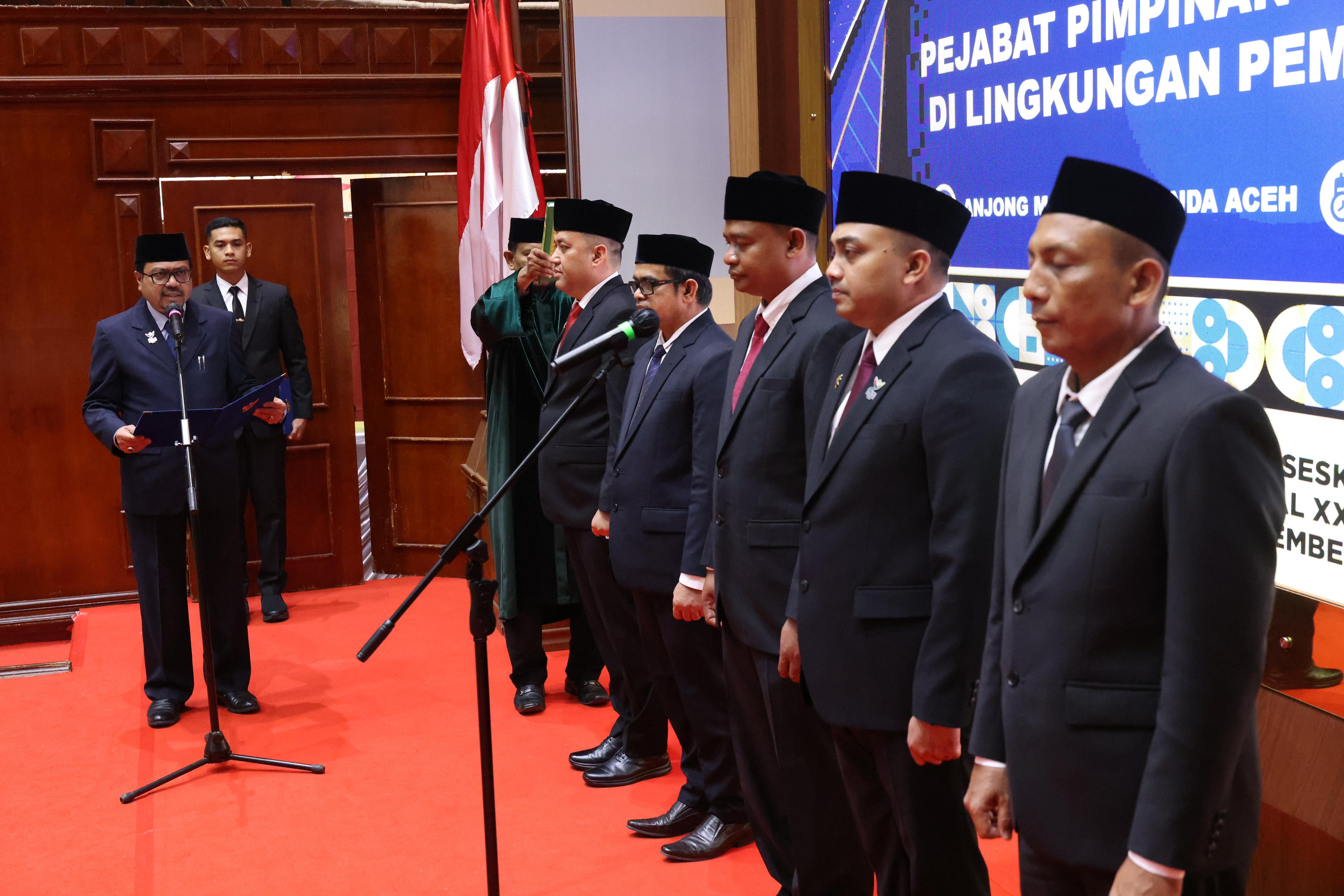 Lima Pejabat Eselon II Setda Aceh Dilantik