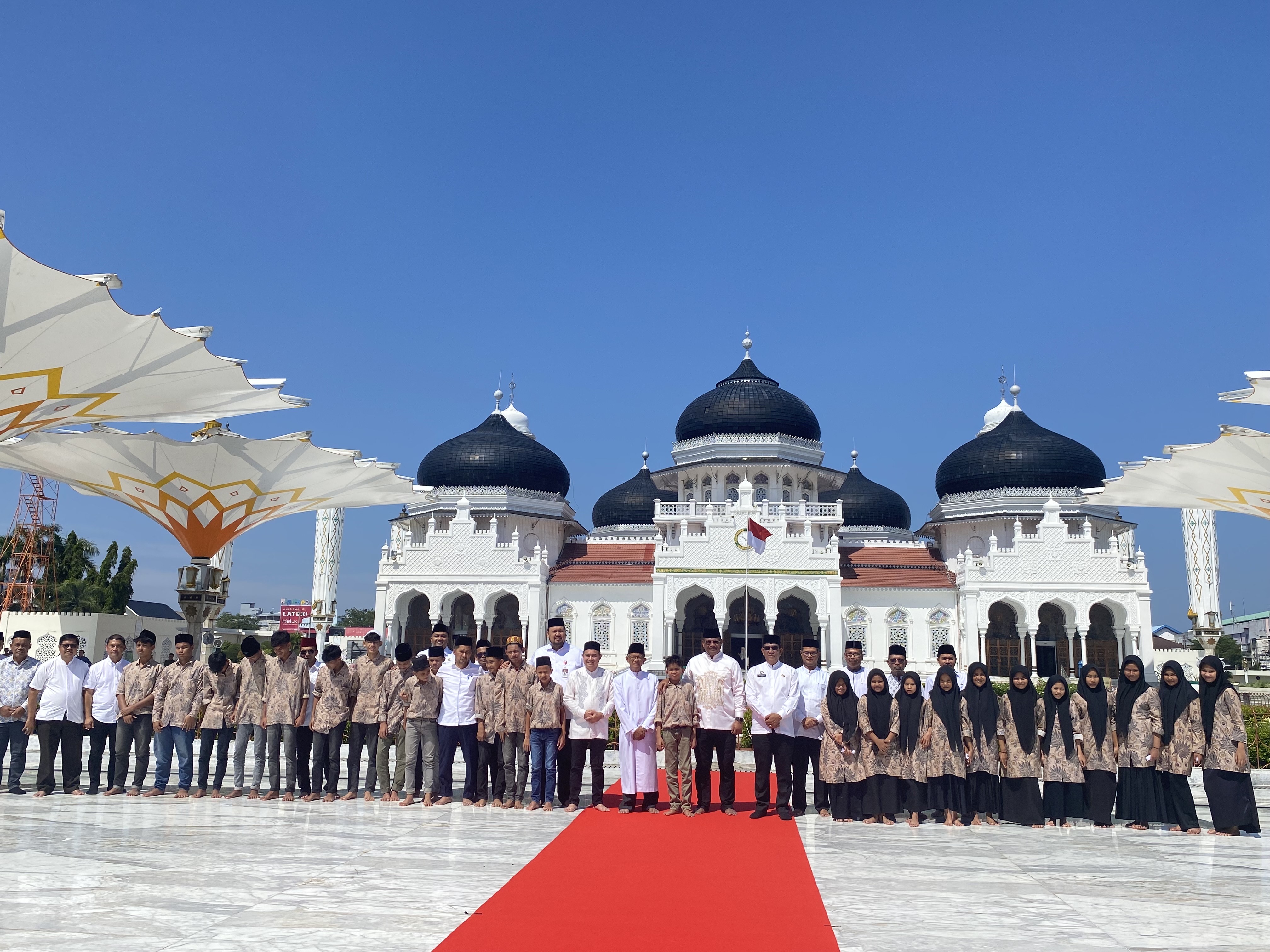 Pemanfaatan Kembali Payung Masjid Baiturrahman Diresmikan, Anggaran Rehabilitasi Capai 25 Miliar
