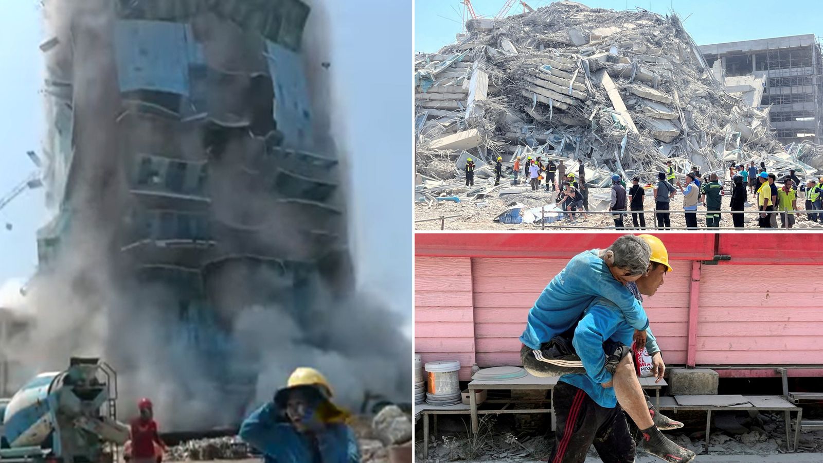 43 Orang di Bangkok Terjebak Dalam Runtuhan Gedung