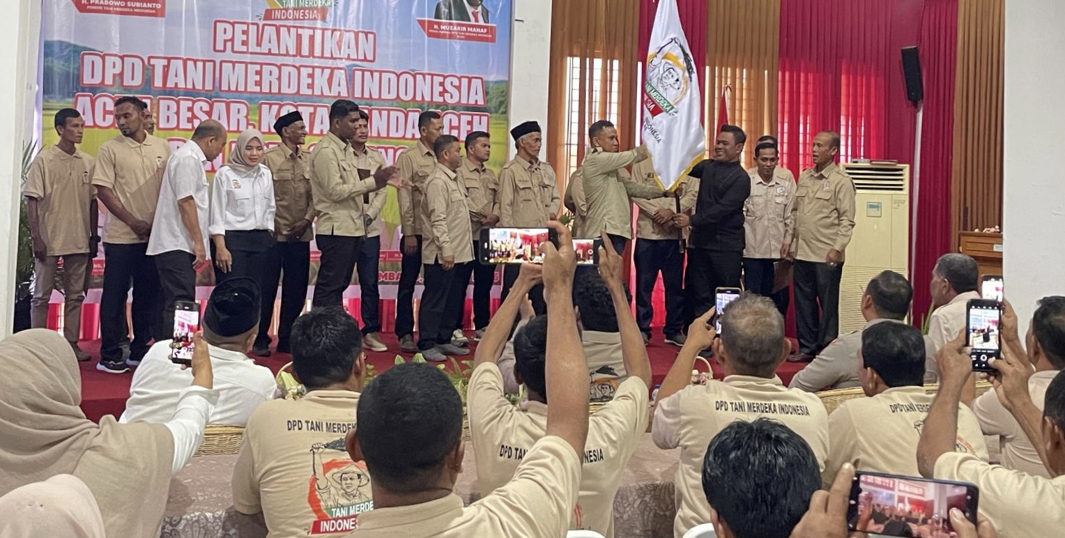 Pengurus Tani Merdeka Indonesia Aceh Besar, Banda Aceh dan Sabang Dilantik