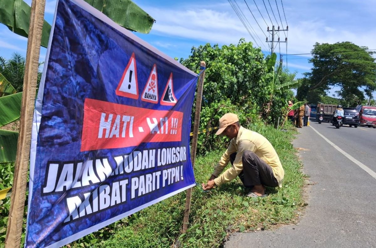 Kerusakan Jalan Akibat Parit HGU, Warga Aceh Tamiang Tuntut PTPN ...