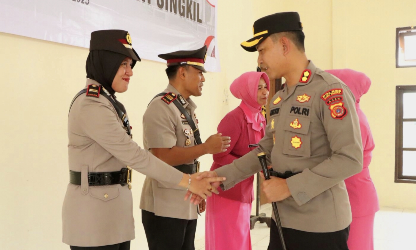 AKP Devi Iswandi Syahputra Resmi Jabat Kasat Intelkam Polres Aceh Singkil